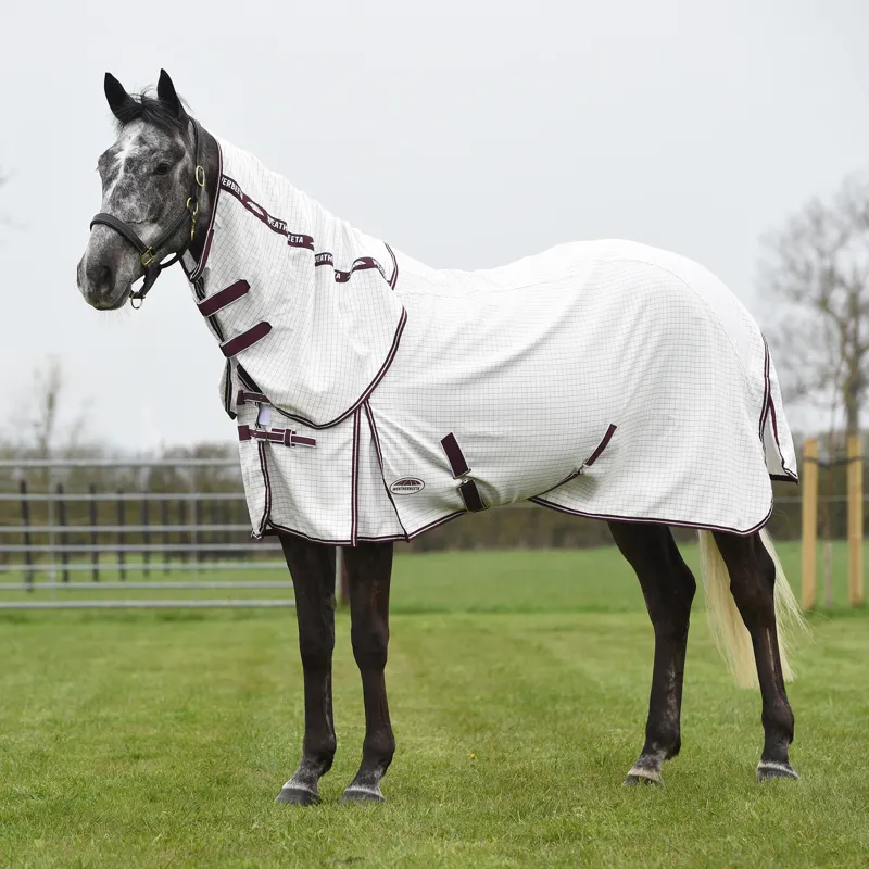 Weatherbeeta Seasons Hybrid Combo Rug - White/Maroon