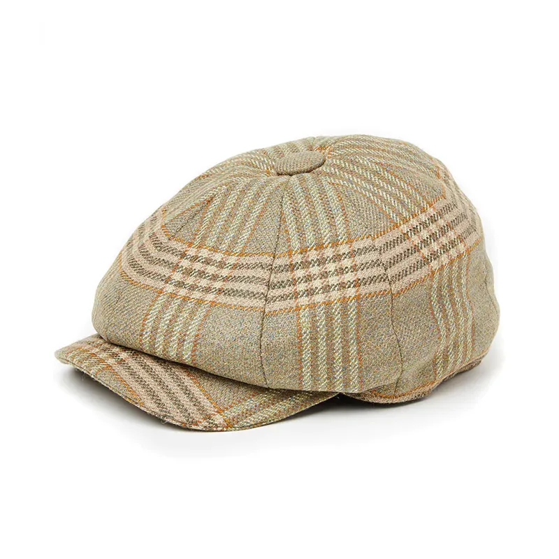 Holland Cooper Baker Boy Tweed Cap - Leveret