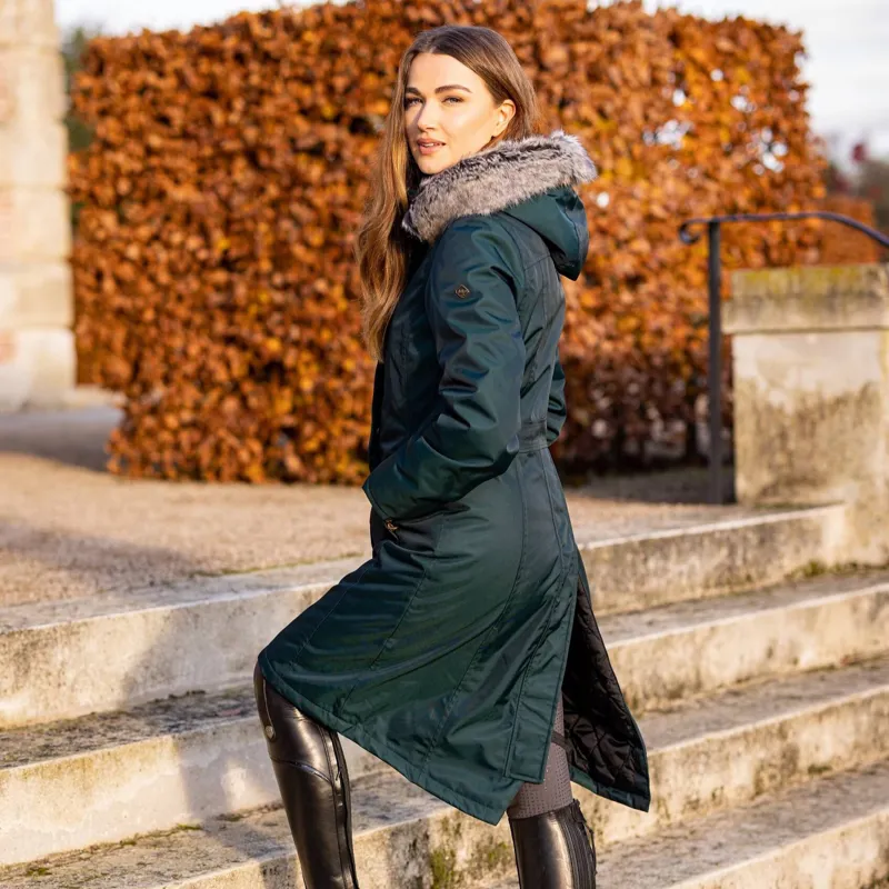 LeMieux Ladies Waterproof Long Riding Coat - Spruce