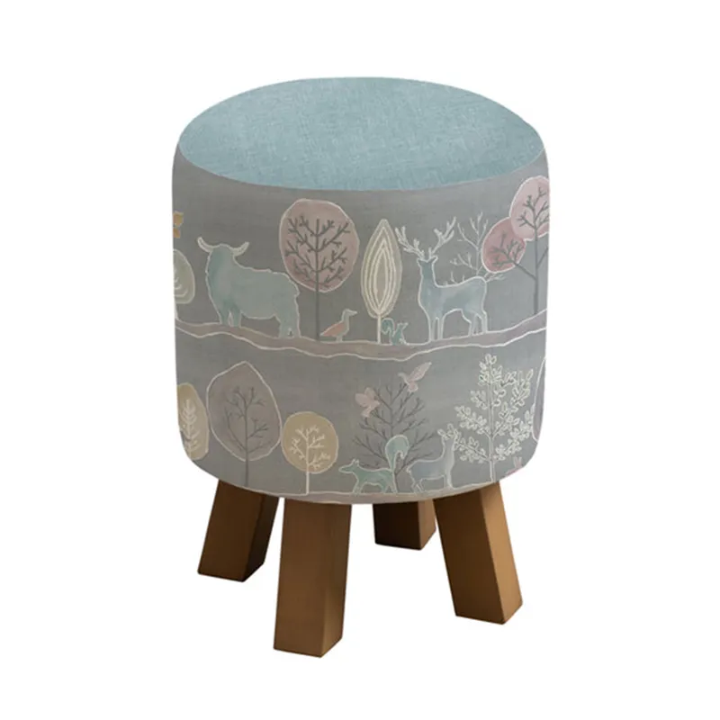 Voyage Maison Ariundle Monty Round Footstool Granite