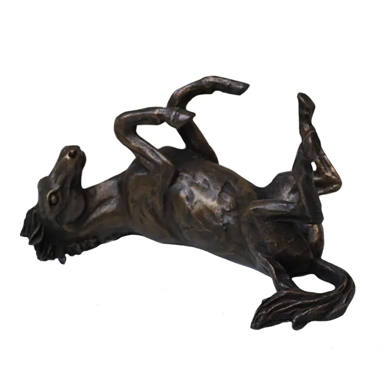 Oriele Bronze Horse On Back Bronze