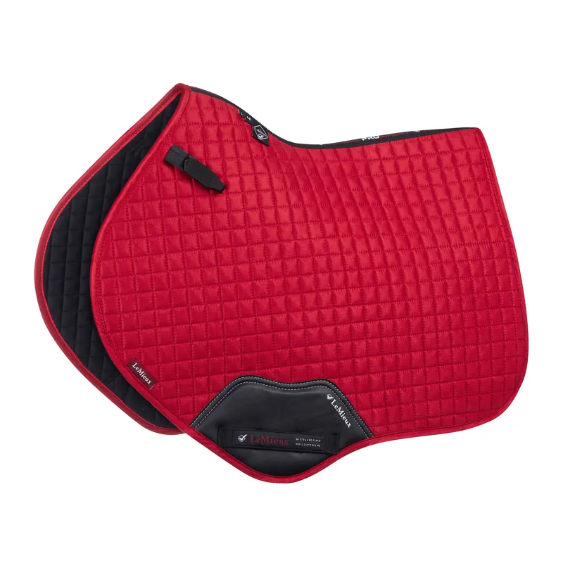 LeMieux Close Contact Suede Square - Chilli Red