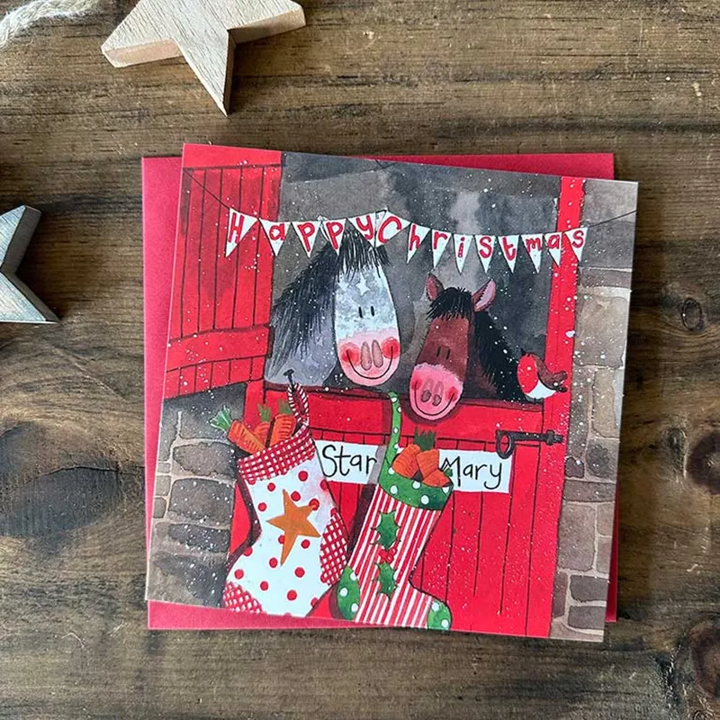 Alex Clark Christmas Stable Cards - Box of 8