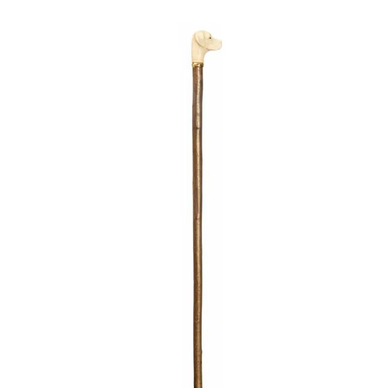 Classic Canes Ivory Labrador Retriever Hazel Shaft Cane