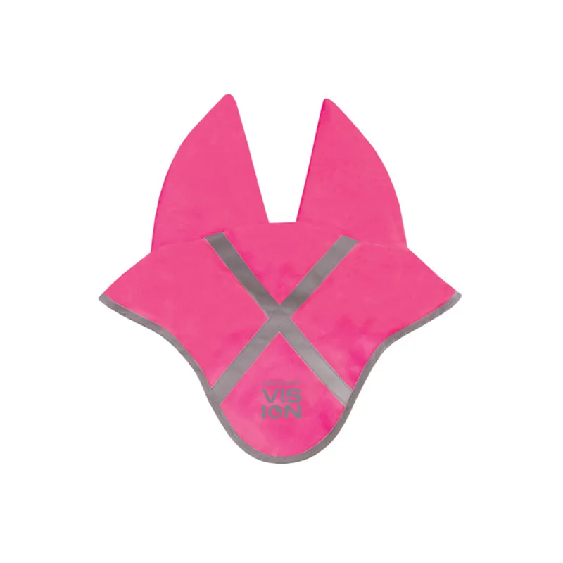 Equetech Hi Vis Vision Acoustic Ear Bonnet - Pink