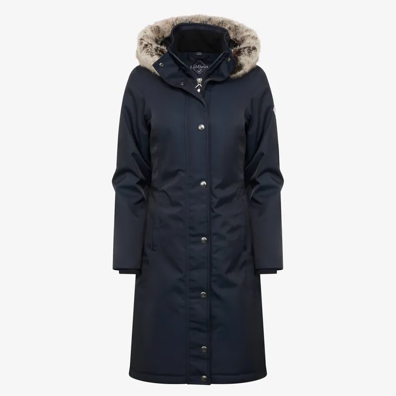 LeMieux Ladies Waterproof Long Riding Coat - Navy