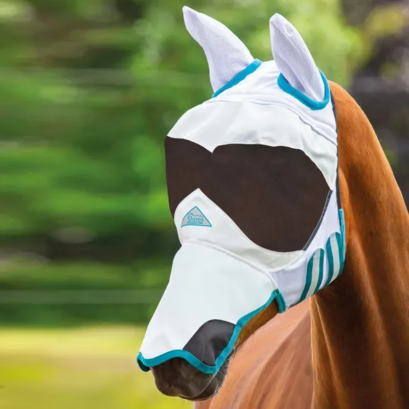 FlyGuard Pro Sun Shade Fly Mask - White